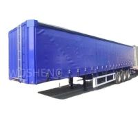 China 40 45 53 Ft Van Box Sliding PVC Tarpaulin Side Curtain Semi Trailer 40 Ton Payload for sale