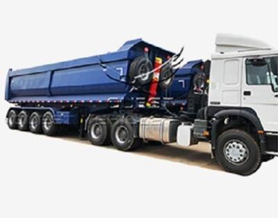 China 3/4 Axles Wosheng Hydraulic Rear Dump Semi Trailer Tipper Truck Trailers with Best for sale