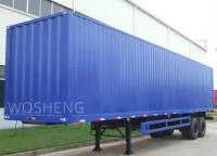 China 40 45 53 Ft Van Box Sliding PVC Tarpaulin Side Curtain Semi Trailer 40 Ton Payload for sale