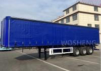 China 40 45 53 Ft Van Box Sliding PVC Tarpaulin Side Curtain Semi Trailer 40 Ton Payload for sale