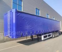 China WS 2/3/4 Axles Tarpaulin Curtain Side Semi Trailer for Beverages and Vegetable for sale