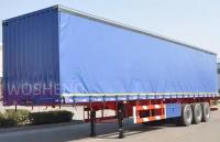 China WS 2/3/4 Axles Tarpaulin Curtain Side Semi Trailer for Beverages and Vegetable for sale