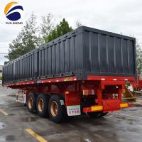 China Side Tipping Semi-Trailer Direct Hydraulic Heavy Duty U-Shape End Tipper Dump Truck for sale