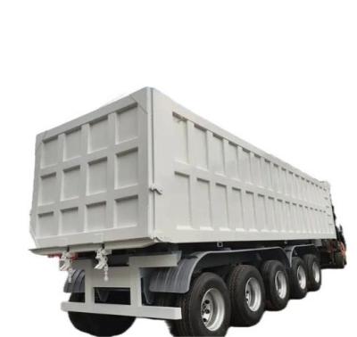 China 5 Axles Hydraulic Rear Dump Semi Trailer Tipper Semi Truck Tipping Trailers by Wosheng for sale