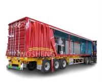 China 40t 45t Curtain-Sider Semi Trailer Side Curtain Semi-Trailer with 12units 12R22.5 Tire for sale