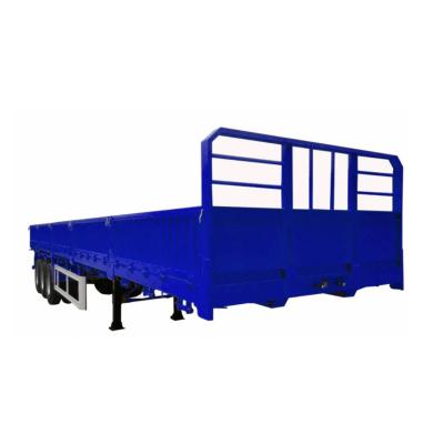 China Side Wall Truck Transport 3-Axle 13m Steel Semi-Trailer with Mechanical Suspension for sale