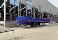 China Side Wall Truck Transport 3-Axle 13m Steel Semi-Trailer with Mechanical Suspension for sale