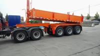 China Heavy Duty 40 Ton 45 Cubic U Type Dump Semi Trailer for Sand Stone Grain Transporting for sale