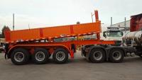 China Heavy Duty 40 Ton 45 Cubic U Type Dump Semi Trailer for Sand Stone Grain Transporting for sale