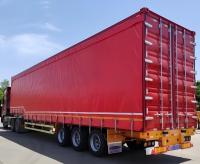 China 3 Axles 40ft 45ft White Curtain Side Sliding Truck Semi Trailer for Truck Trailer for sale