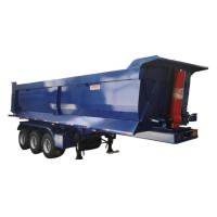 China 40-80T Rear Dump Semi-Trailer with Dual Line Brake System and High Payload Capacity for sale