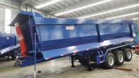China 40-80T Rear Dump Semi-Trailer with Dual Line Brake System and High Payload Capacity for sale