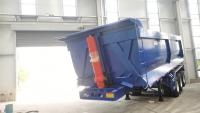 China 40-80T Rear Dump Semi-Trailer with Dual Line Brake System and High Payload Capacity for sale