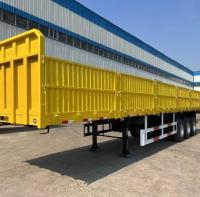 China 3 Axles Bulk and Container Transportation Steel Sidewall Semi-Trailer for Semi-Truck for sale