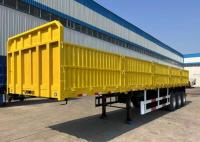 China 3 Axles Bulk and Container Transportation Steel Sidewall Semi-Trailer for Semi-Truck for sale