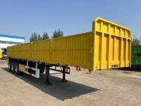 China 3 Axles Bulk and Container Transportation Steel Sidewall Semi-Trailer for Semi-Truck for sale