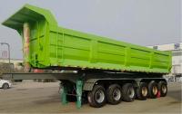 China 28t Heavy Duty Landing Gear 3 Axle Rear Dump Semi Trailer for Stone Transporting for sale