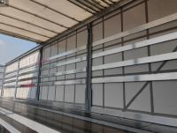 China Steel Enclosed Box Body Curtain Side Van Truck Semi Cargo Trailer for Russian Market for sale