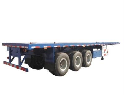 China Max Payload 30000 kg Truck Trailer for Port Shipping Container Flatbed Semi Trailer for sale
