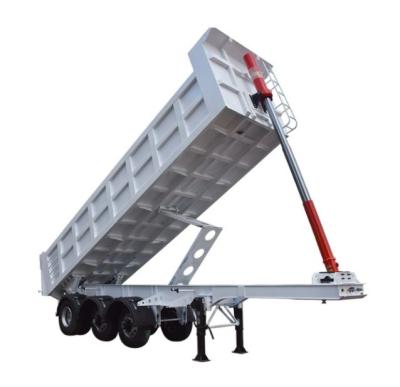China 28t Heavy Duty Landing Gear U Shaped End Hydraulic Rear Tipper Dumping Semi Trailer for sale
