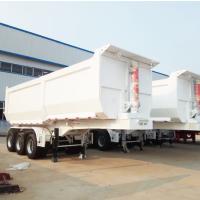 China 28t Heavy Duty Landing Gear U Shaped End Hydraulic Rear Tipper Dumping Semi Trailer for sale