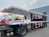 China WS 4 Axles 16 Wheels 13-18m Flatbed Semi Trailer Used for Customizable Truck Trailers for sale