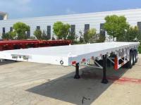 China WS 4 Axles 16 Wheels 13-18m Flatbed Semi Trailer Used for Customizable Truck Trailers for sale