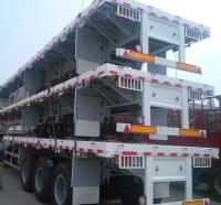 China WS 4 Axles 16 Wheels 13-18m Flatbed Semi Trailer Used for Customizable Truck Trailers for sale
