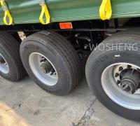 China Top Sell Customer's Request Semi-Trailer with 3 Axles 40ft 45ft Green Side Curtain for sale