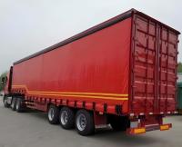China Dual Line Brake System WABCO Tri Axles 60 Tons Side Curtain Trailer for Transport for sale