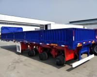 China 50 Tons Semi Trailer Side Wall Trailers for Bulk Transportation JOST or Other Options for sale