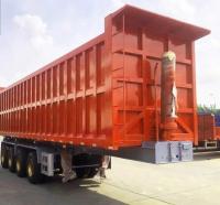 China 4 Axles Hydraulic Rear Dump Tipper Truck Semi Trailer for Heavy Stone Transporting for sale