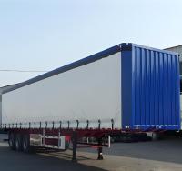 China Semi-Trailers White 40ft 45ft 3 Axles Side Curtain with Air Suspension and WABCO-ABS for sale