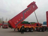 China 4 Axles Hydraulic Rear Dump Tipper Truck Semi Trailer for Heavy Stone Transporting for sale