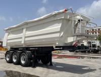 China 9800x2500x3500mm Sand Stone Grain Transporting Semi Trailer with Hydraulic Rear Dump for sale
