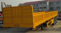 China Custom Tri-axle Bulk Transport Fence Cargo Semi Truck Trailer Side Wall Semi Trailer for sale