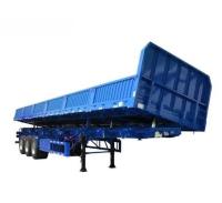 China Tri-Axle Hydraulic Lift Side Tipper Side Dump Semi Trailer with Max Payload 30-100T for sale