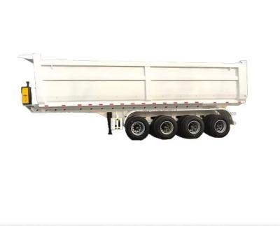 China Heavy Duty Landing Gear 28t WS 4 Axles Hydraulic Rear Dump Semi Trailer for Big Loading for sale