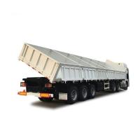 China Wosheng Side Dump Semi-Trailer with 90 w mm*13/16 thickness mm Leaf Spring and Tri-Axle for sale