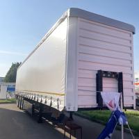China Customized 3 Axles PVC Fabric Curtain Semi-Trailer for Side Curtain Box Open Truck Trailer for sale