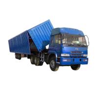China 3 Axles Side Dump Semi Trailer Side Wall Tipper Dump Truck WS Hydraulic Transport Industry for sale