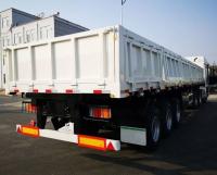 China Bulk Cargo Semi Trailer with Side Walls 3/4 Axle Mechanical Suspension 13/16/20 Ton for sale