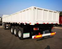 China Bulk Cargo Semi Trailer with Side Walls 3/4 Axle Mechanical Suspension 13/16/20 Ton for sale