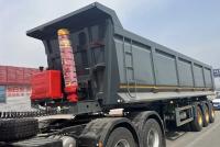 China Truck Trailer 3/4 Axles 60-100 Ton Dump Trailer with Heavy Duty Landing Gear 28t for sale