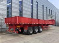 China Wosheng Tri-Axle Side Dump Trailer with Hydraulic Lift and 13000*2550*2900mm Dimensions for sale