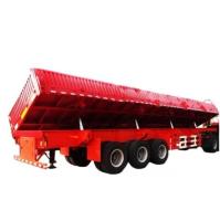 China Directly Sell Tri-Axle Hydraulic Lift Side Tipper Side Dump Semi Trailer with Design for sale