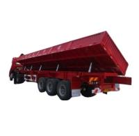 China Competitive Tri-axle Hydraulic Lift Side Tipper Side Dump Semi Trailer for Truck Trailer for sale