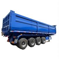 China 4 Axles U-type Hydraulic Rear Dump Semi Trailer with 12.00R22.5/11.00R20 Tires for sale