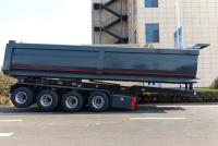 China 4 Axles U-type Hydraulic Rear Dump Semi Trailer with 12.00R22.5/11.00R20 Tires for sale