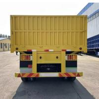 China Steel 3 Axle 40ft 12.4m Fence Cargo Semi Trailer Side Wall Truck Trailer for Bulk Cargo for sale